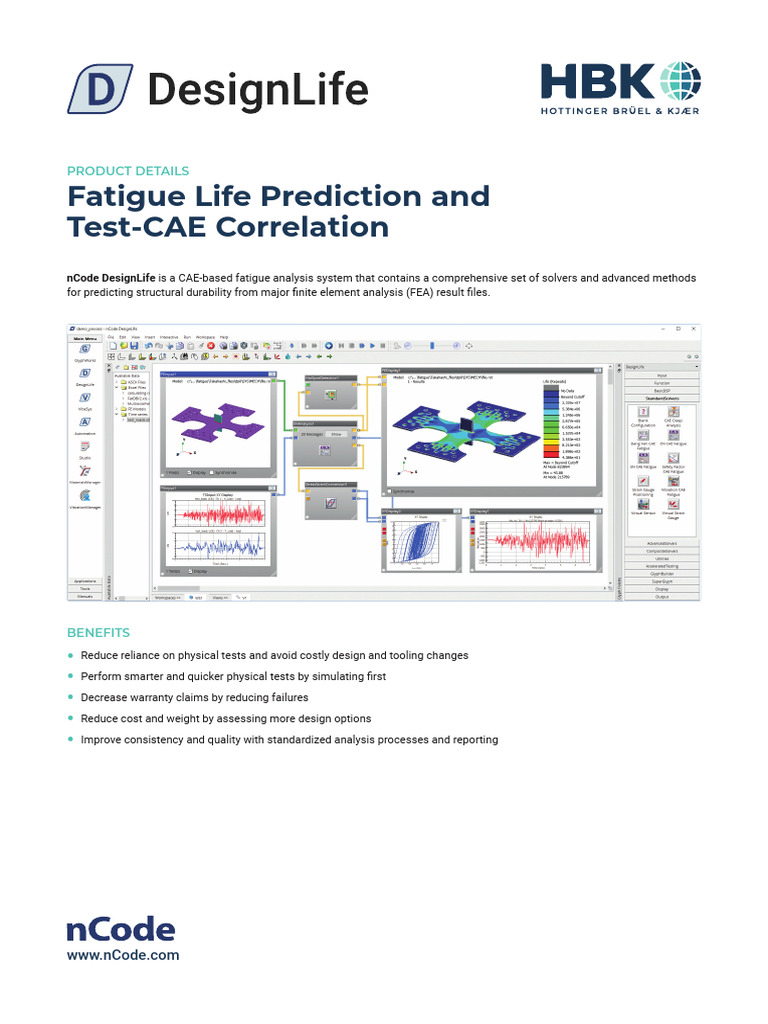 HBK Ncode DesignLife Brochure Web | PDF | Fatigue (Material) | Construction
