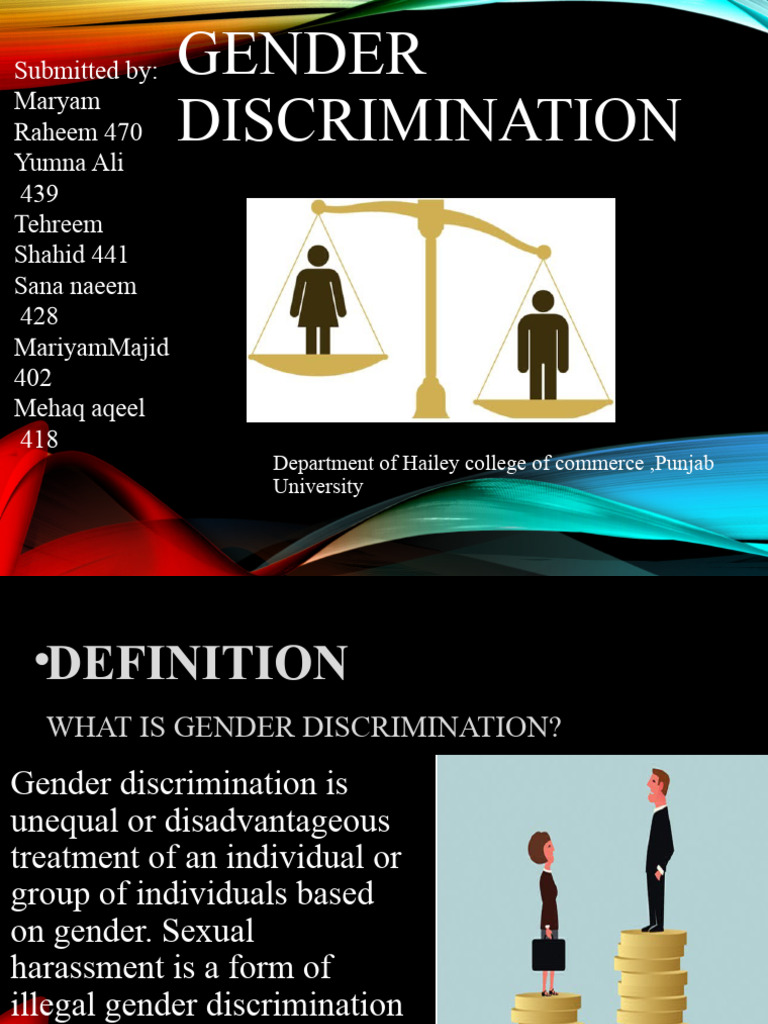 Gender Discrimination | PDF | Discrimination | Gender
