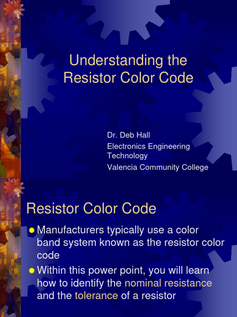 Understanding The Resistor Color Code | PDF