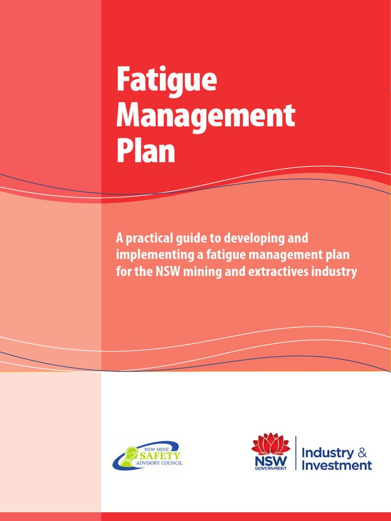 Fatigue Management Plan for NSW Mining | PDF | Occupational Safety And ...