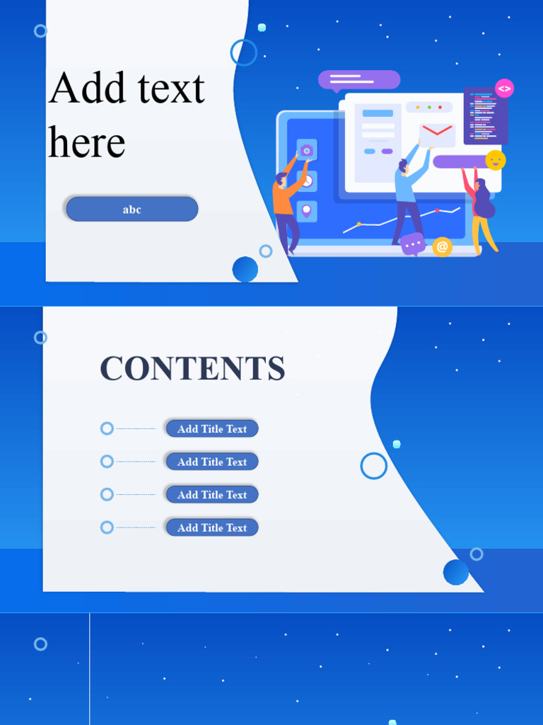 Blue Template Pdf Software Computing