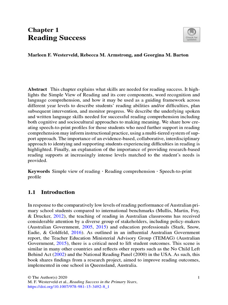 Reading Success | PDF