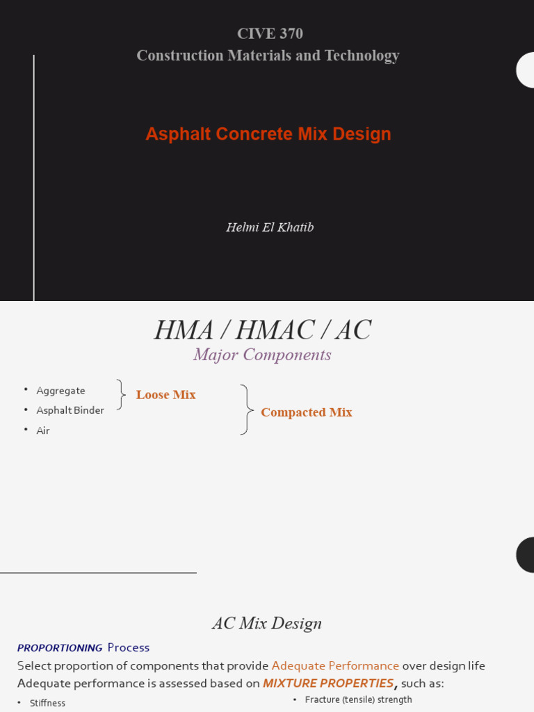 Asphalt Mix Design | PDF