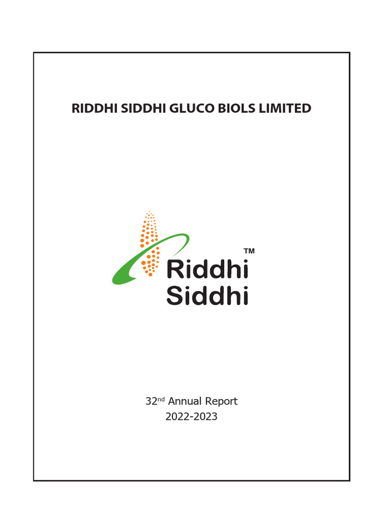 Riddhi Siddhi Annual Report 2023 | PDF | Login | Electronic Voting