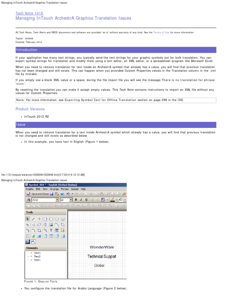 Tech Note 1015 - Managing InTouch ArchestrA Graphics Translation Issues ...