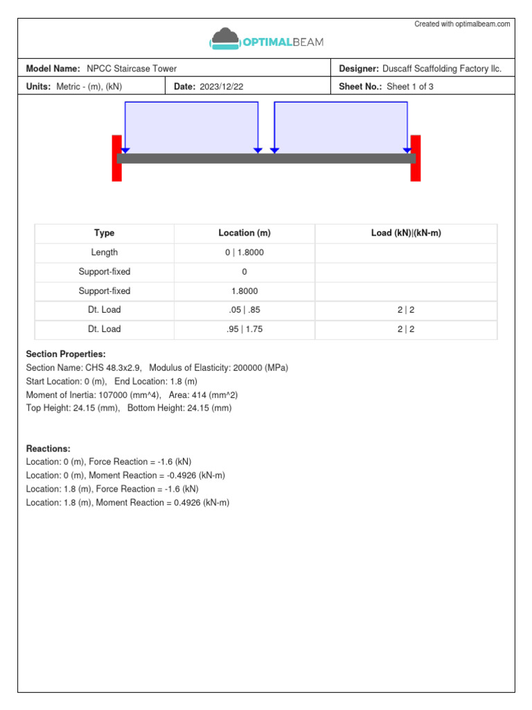 NPCC Staircase Tower | Download Free PDF | Bending | Physical Sciences