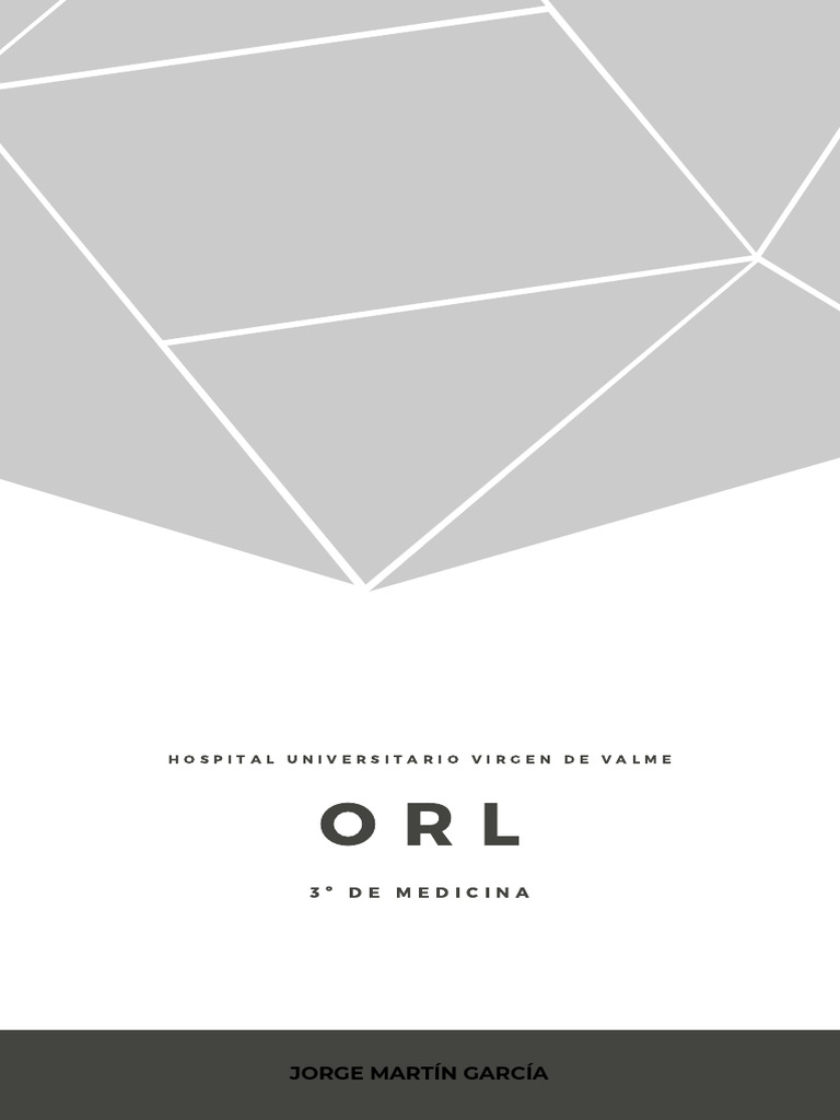 Orl Completo | PDF | Oído | Escuchando Orl Completo | PDF | Oído | Escuchando