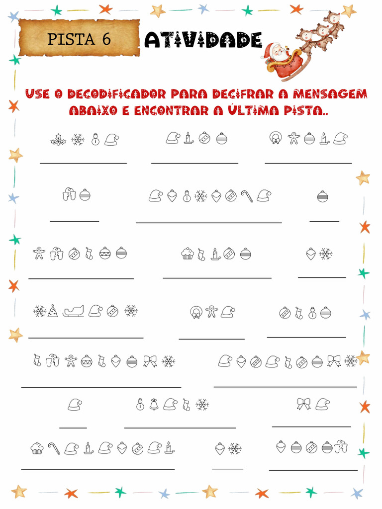 Pista 6 Atividade Decodificar Símbolos | PDF