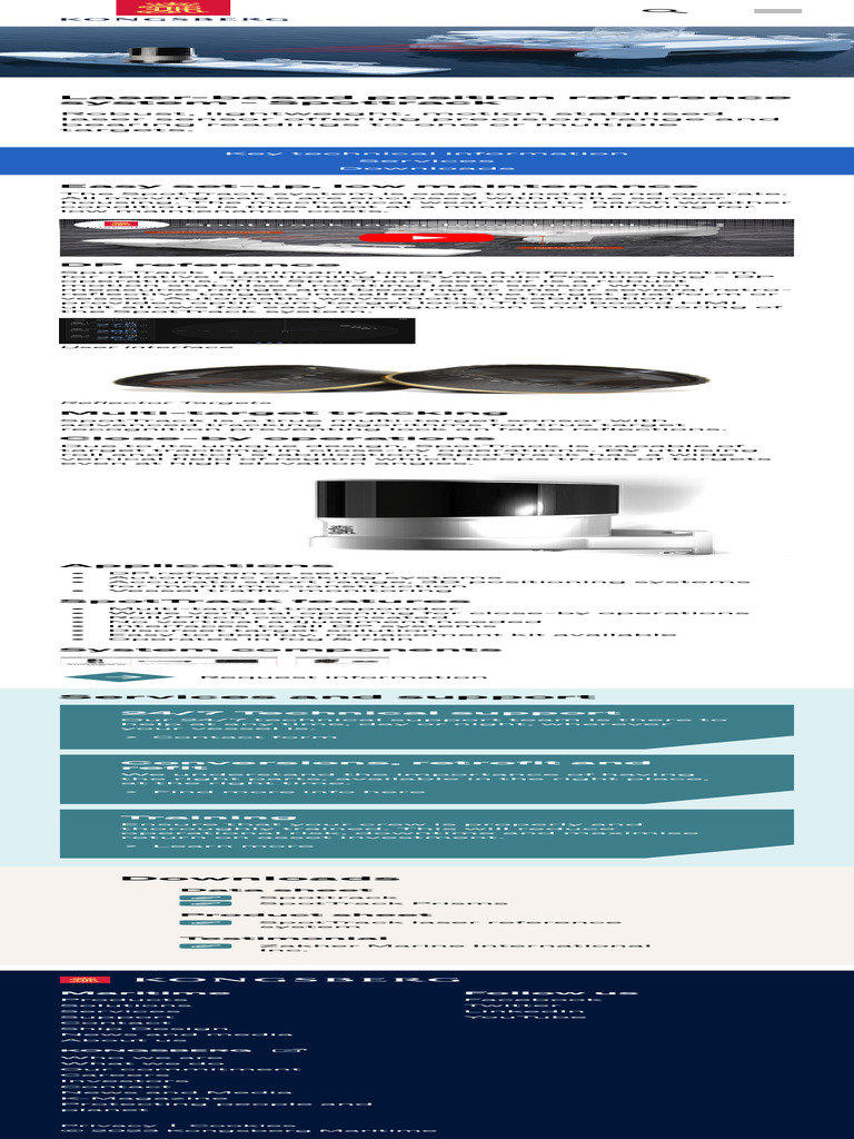 Laser-Based Position Reference System - Kongsberg Maritime | PDF