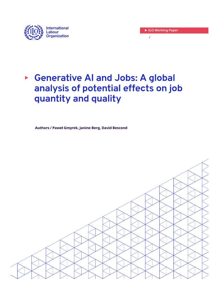 Generative AI and Jobs A Global Analysis | PDF | Automation ...