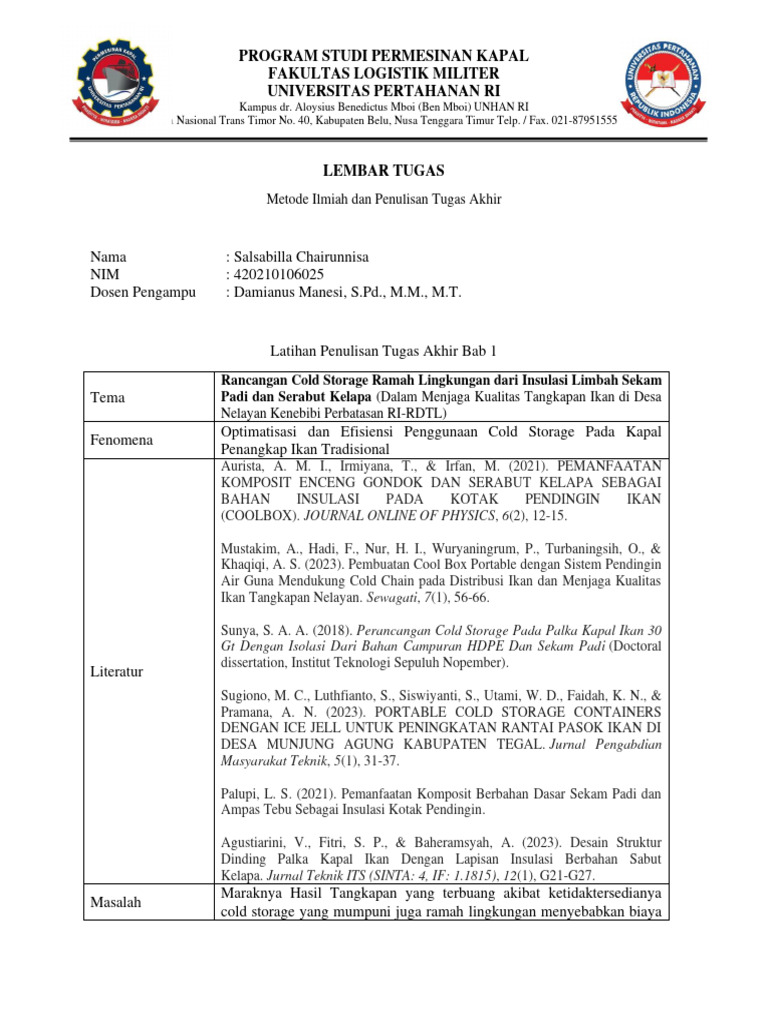T1 - LTA - Lat Bab 1 TA | PDF