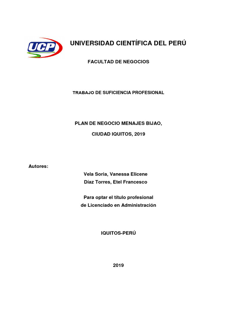 Plan de Negocios Bijao | PDF | Business | El plastico