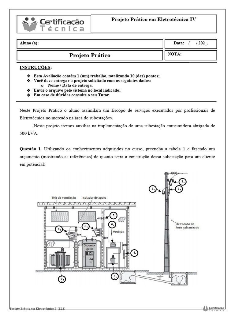 Projeto Prático Em Eletrotécnica 3 Pdf Informática Tecnologia Da