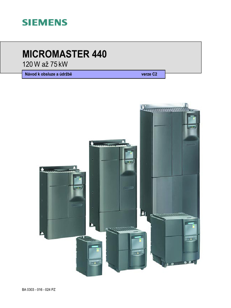 Navod-Siemens Micromaster MM440 | PDF