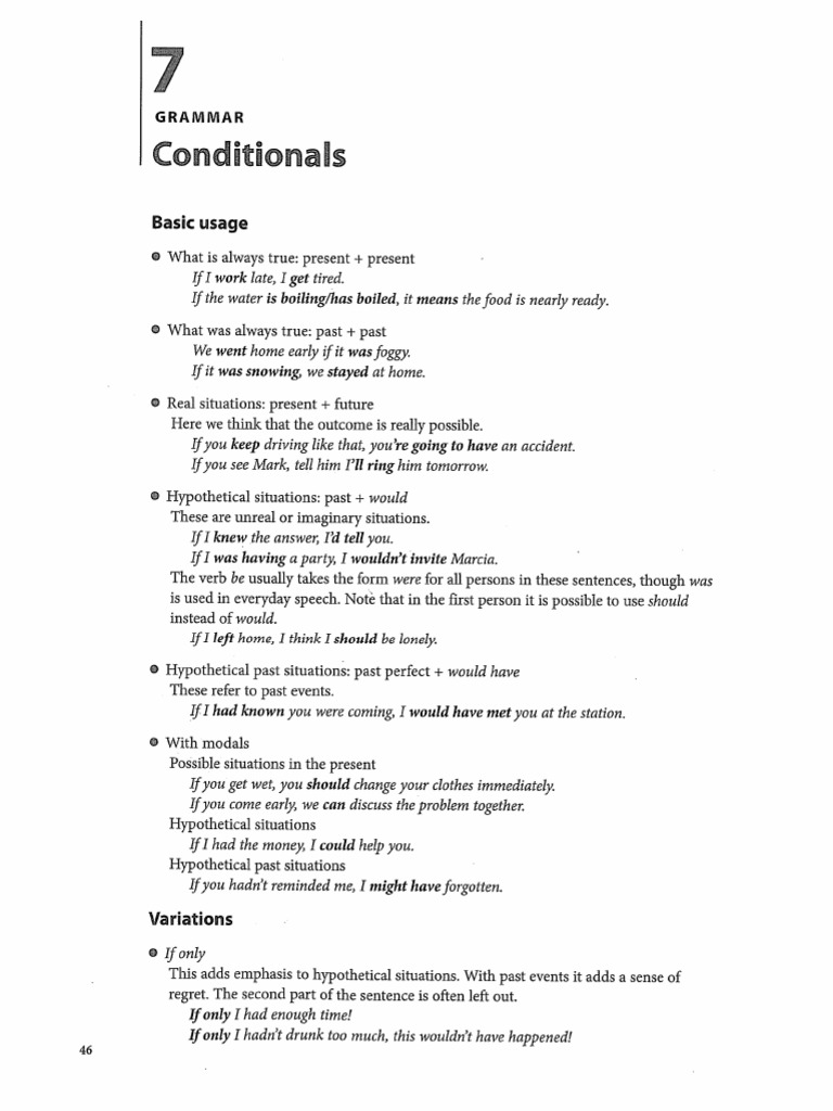 Conditionals | PDF