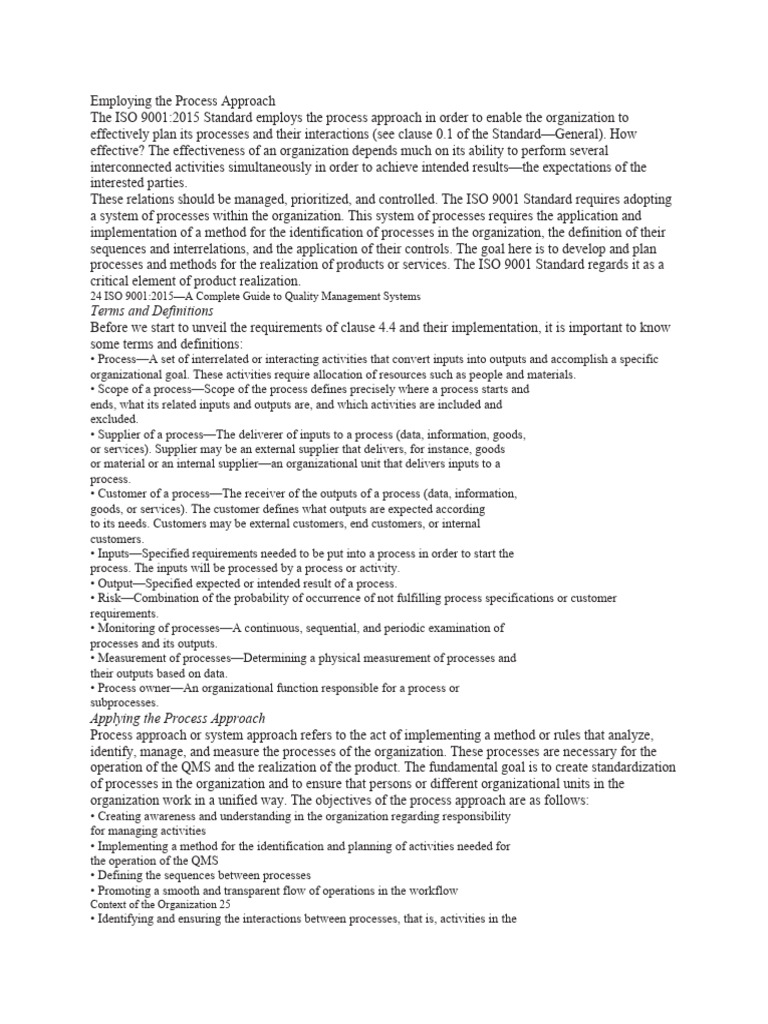 Employing The Process Approach | PDF | Career & Growth | Finance ...