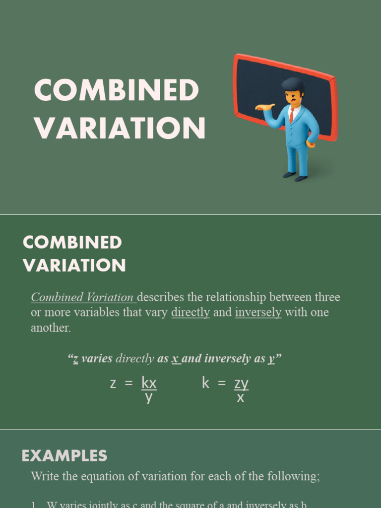 Combined Variations | PDF