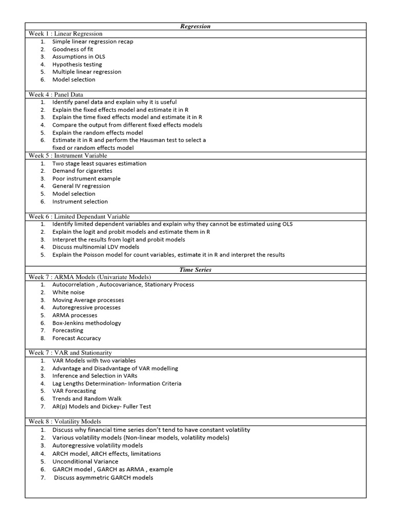 Econ Progresss | PDF | Regression Analysis | Vector Autoregression
