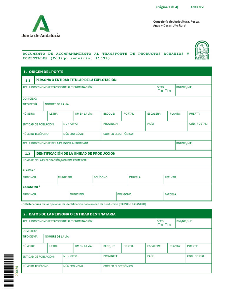 Formulario DAT en Papel Editable | PDF