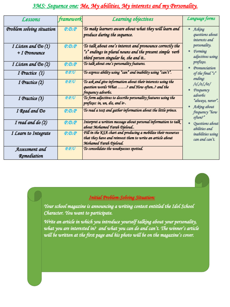 3ms Seq One 2023 | PDF | Verb | Grammatical Number
