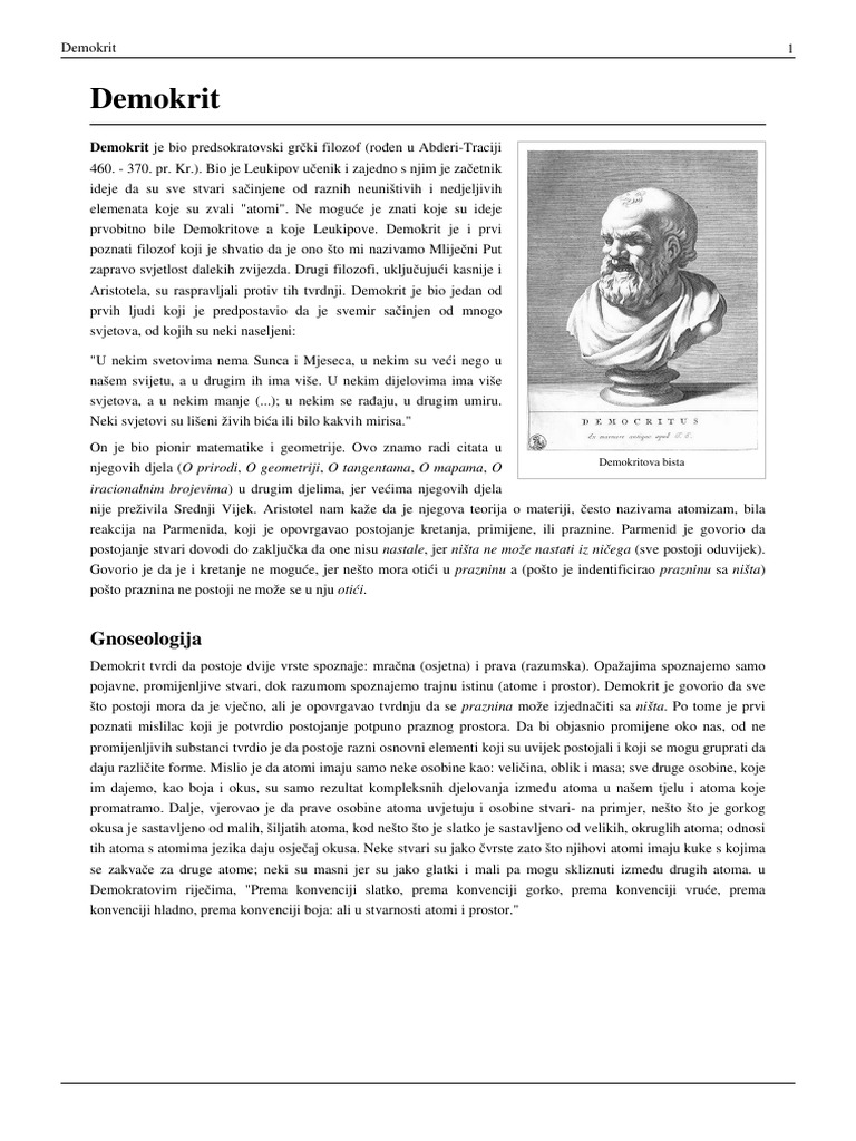 Demokrit | PDF