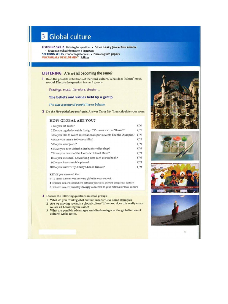 Academic Listening and Speaking Unit 3 | PDF