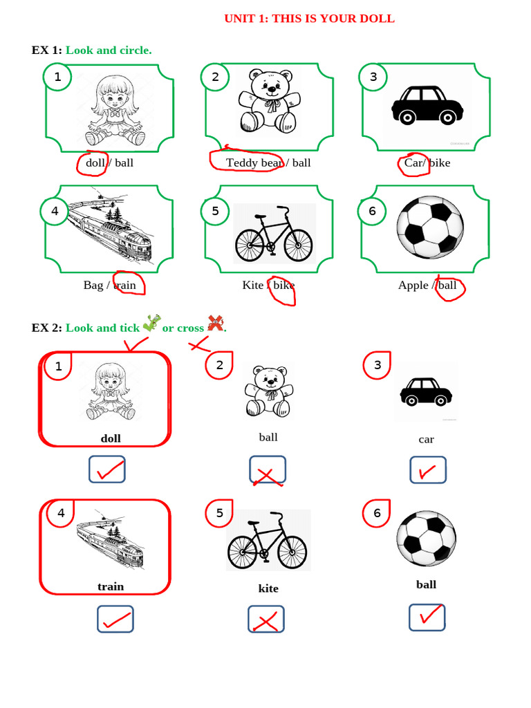 Bài Tập Bổ Trợ Family and Friends National 3 G3 UNIT 1 | PDF | Toy Collecting | Toys