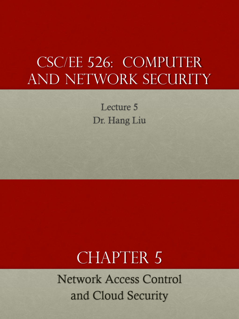 CSC 526-Chapter 5 - 2023 | PDF | Cloud Computing | Computer Network