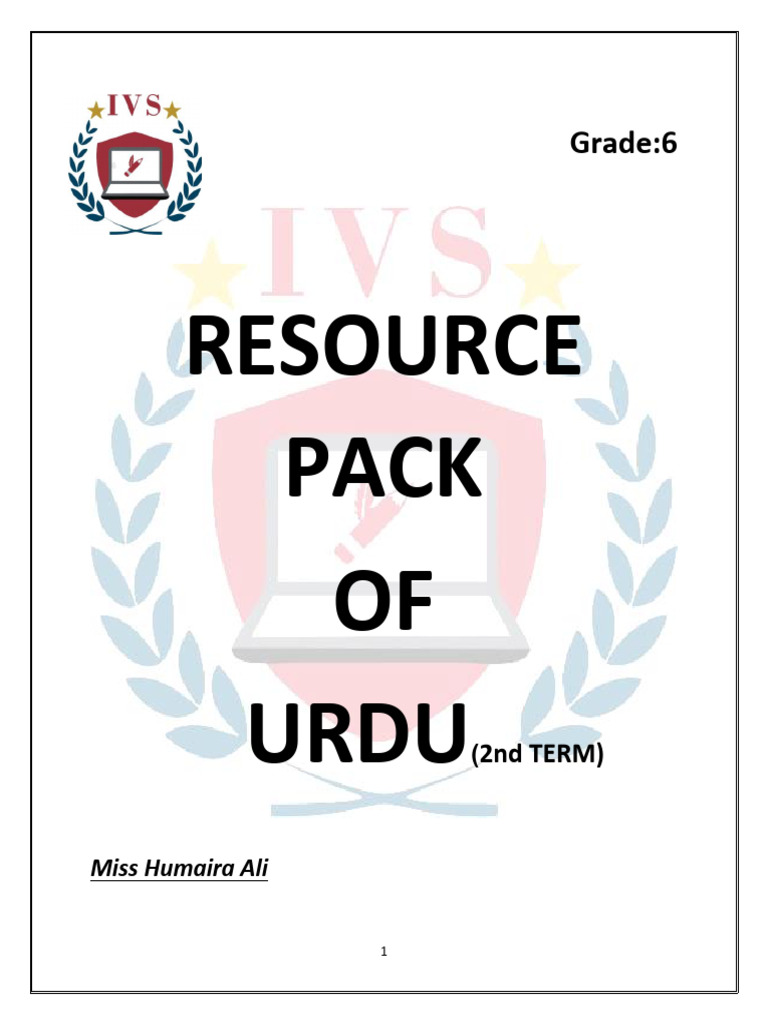 Urdu GRD 6 2ND Term Resource Pack2023-24 | PDF