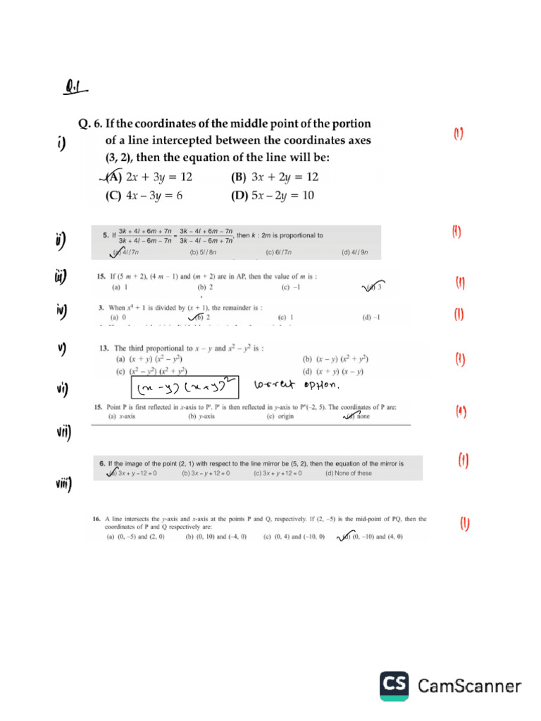10 ICSE, Part Test-2 | PDF | Mathematical Analysis | Geometry