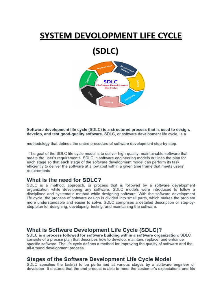 Understanding the Software Development Life Cycle | PDF | Computers