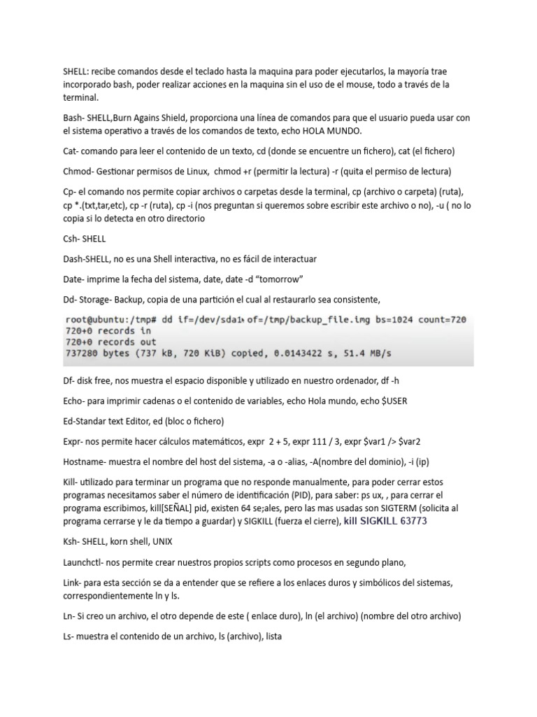 Shell Bash Comandos Linux Pdf Archivo De Computadora Interfaz De