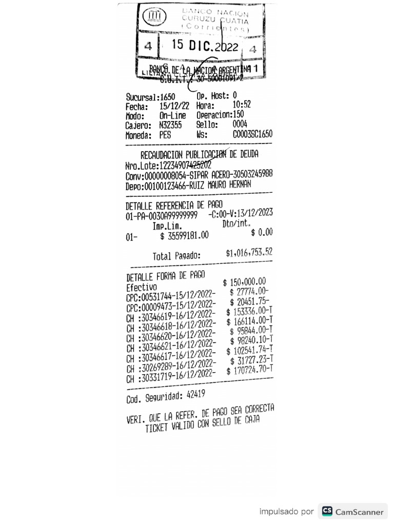 Op 1-26481 Sipar Aceros Sa - 2 | PDF
