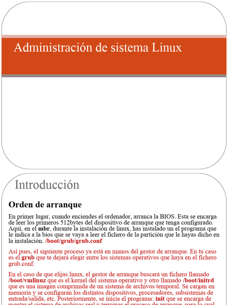 Administración de Sistema LinuxSUse | PDF | Sudo | Arranque