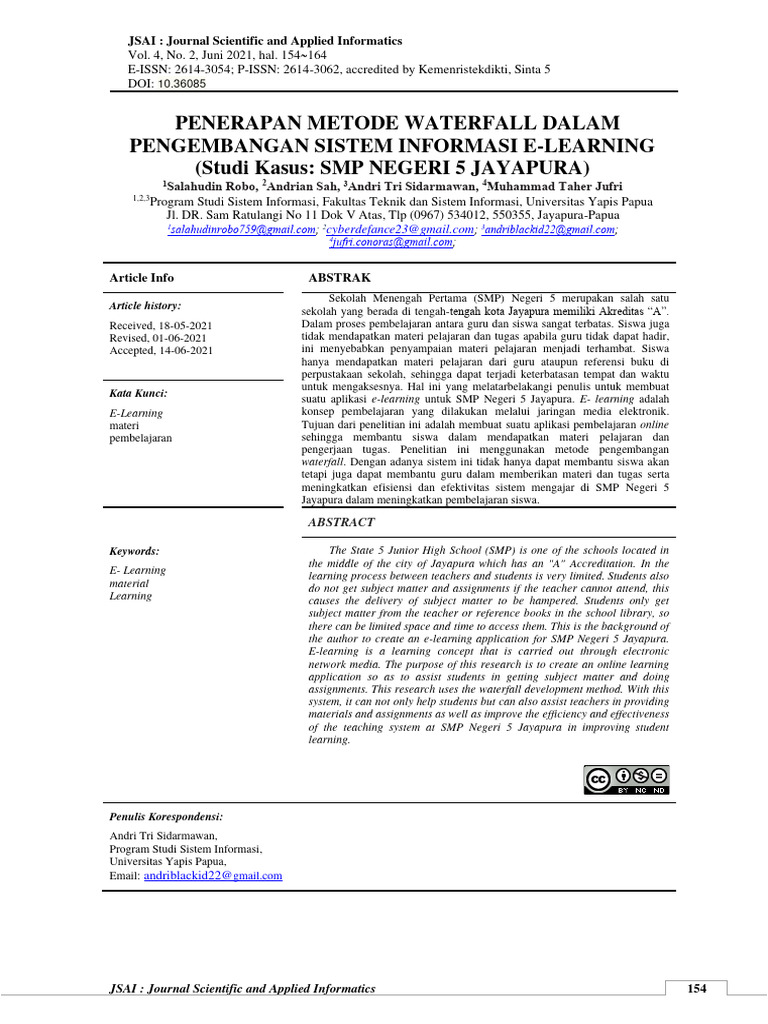 Penerapan Metode Waterfall Dalam Pengembangan Sist | PDF