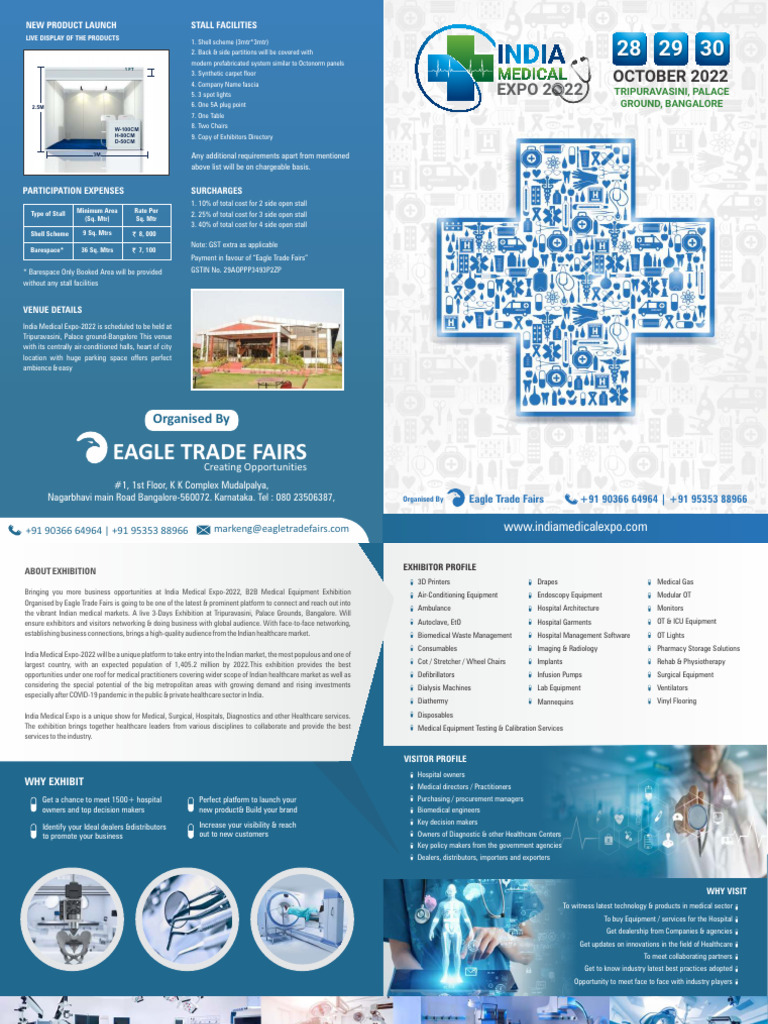 India Medical Expo Brochure 2022 | PDF | Biomedical Engineering ...