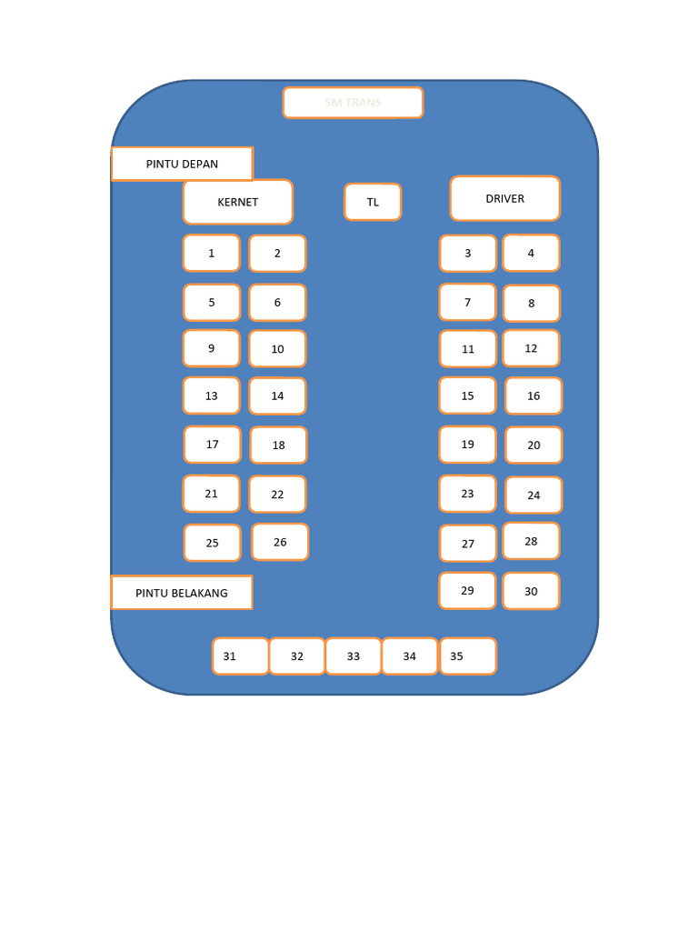 Denah Bus 35 | PDF