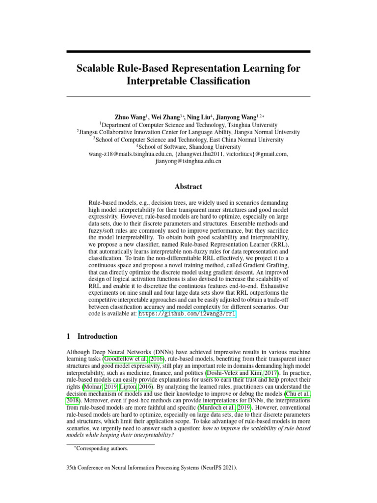 NeurIPS 2021 Scalable Rule Based Representation Learning For ... NeurIPS 2021 Scalable Rule Based Representation Learning For ...