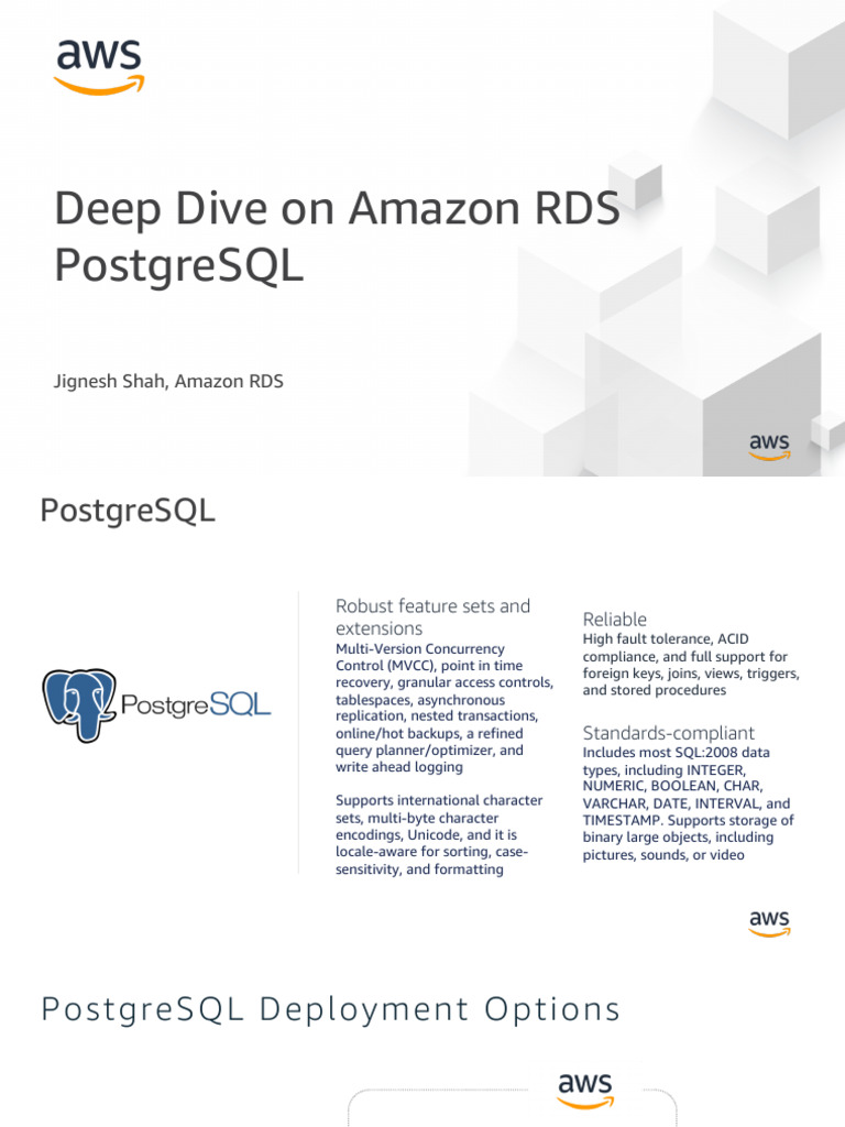 Aws Db Sql Pdf Postgre Sql Replication Computing 9620