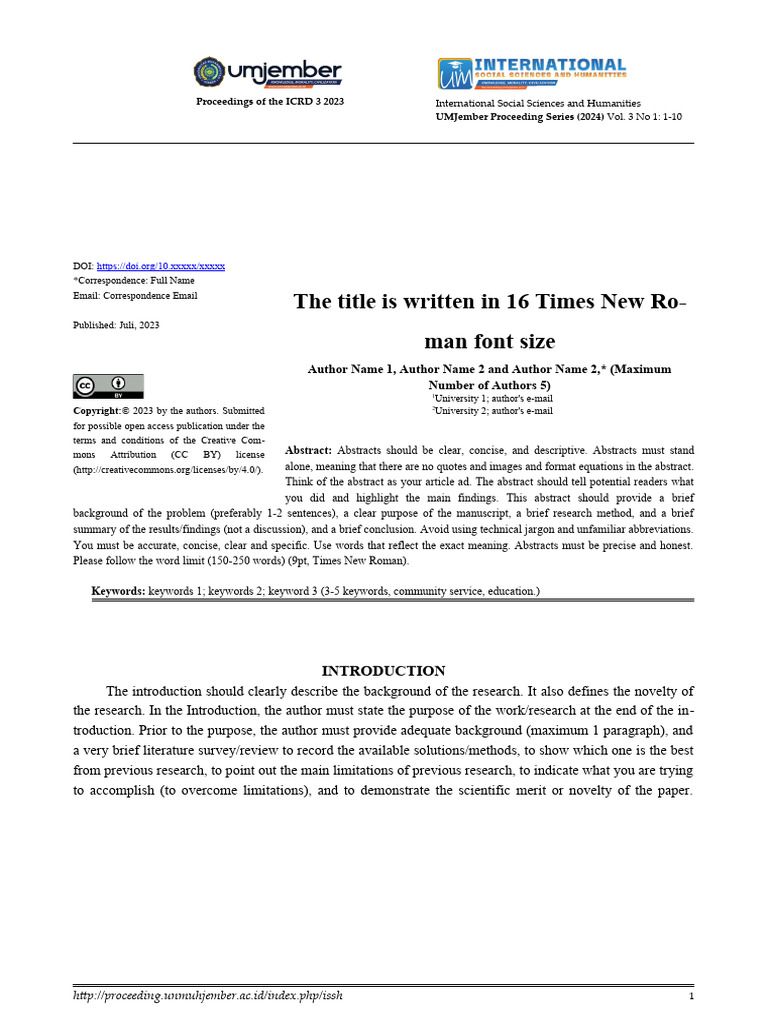 Icrd Template Pdf Validity Statistics Abstract Summary