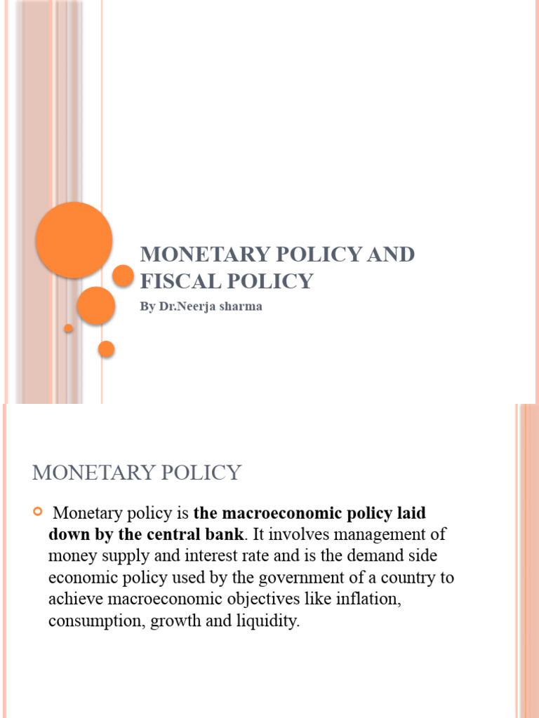 Economic Policies Explained | PDF | Monetary Policy | Expense