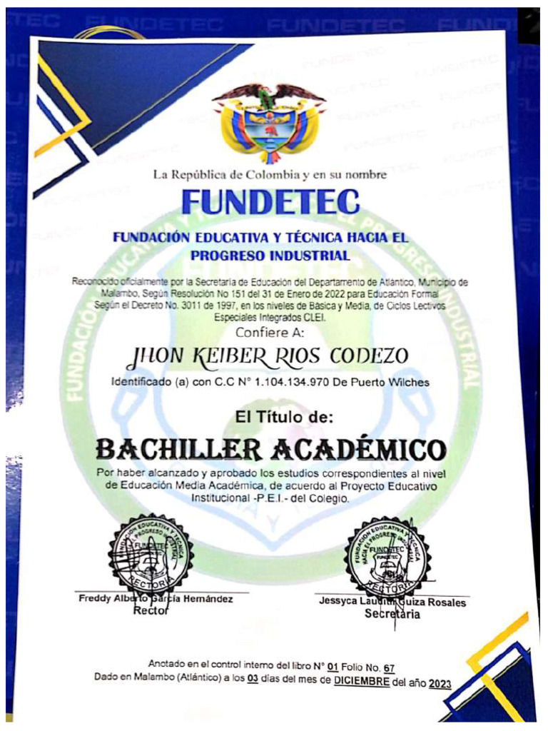 DIPLOMA Rios Codezo Jhon Keiber | PDF