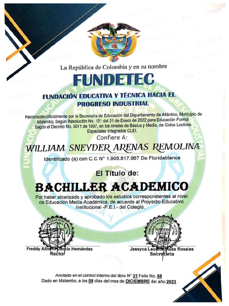 Willian Sneider Arena Remolina | PDF