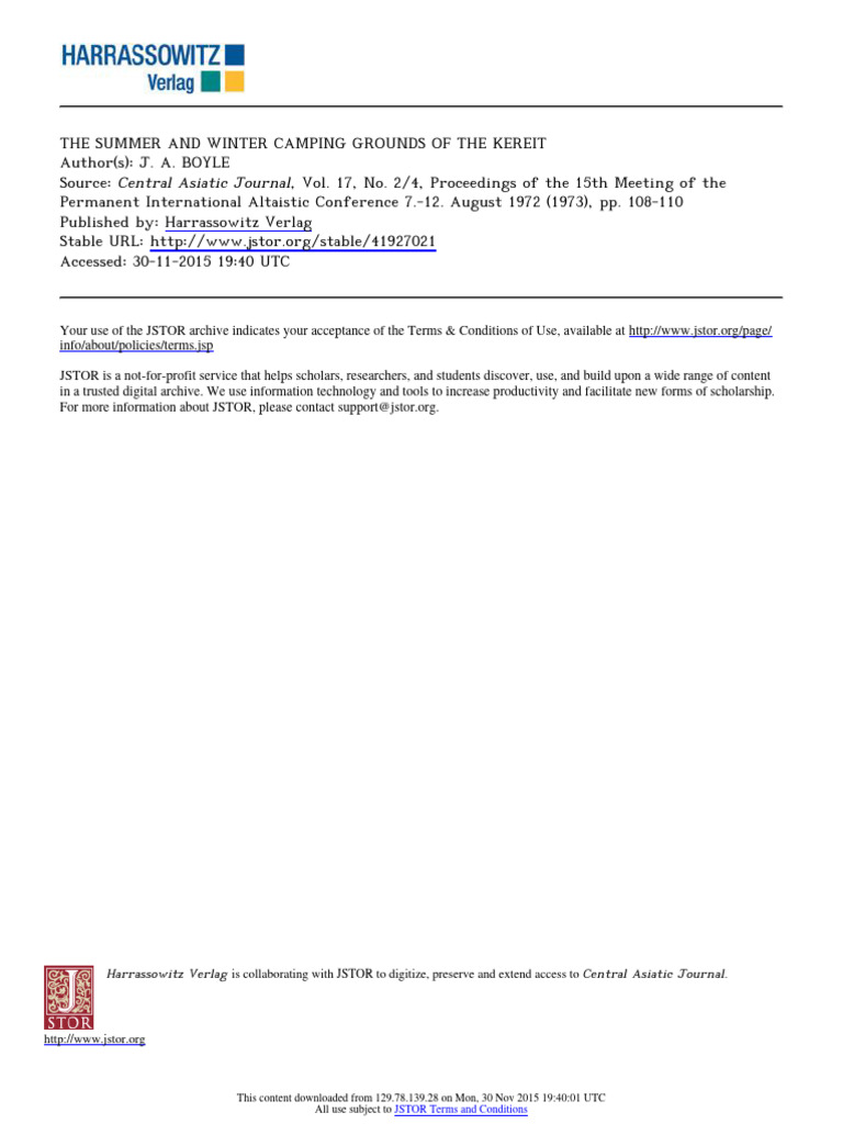 1973 - J. A. Boyle - The Summer and Winter Camping Grounds of The ...