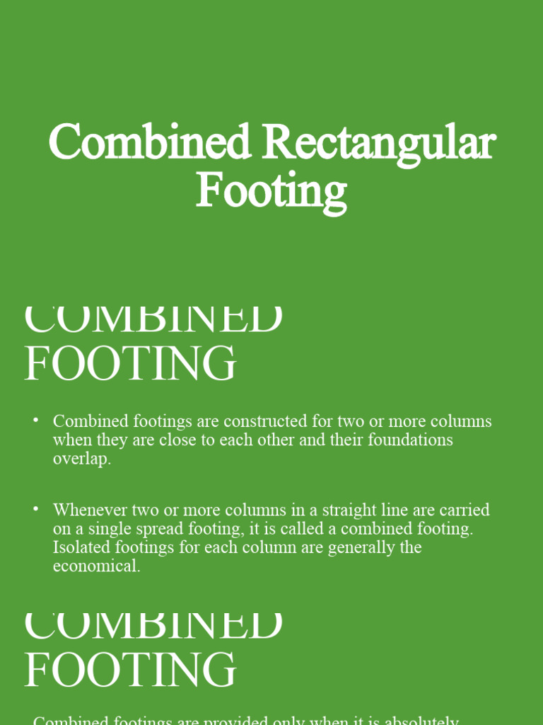 Combined Rectangular Footing | PDF