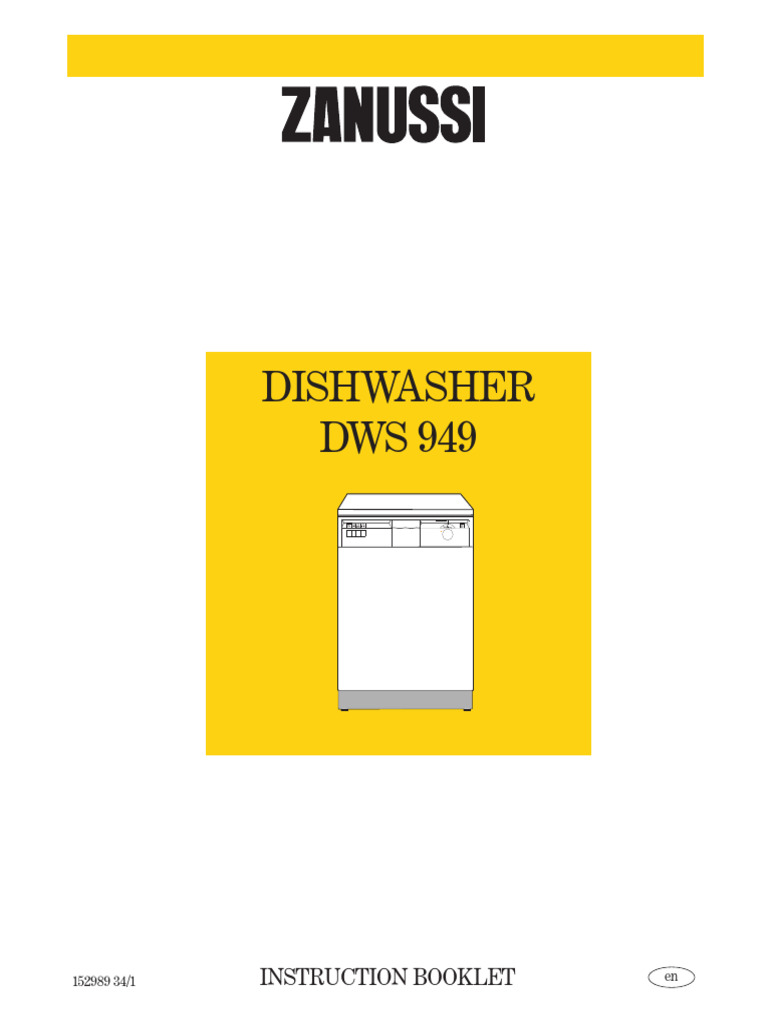 Zanussi DWS 949 | PDF