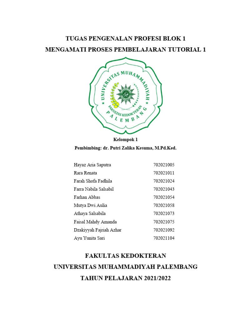 Laporan TPP Kelompok 1 | PDF