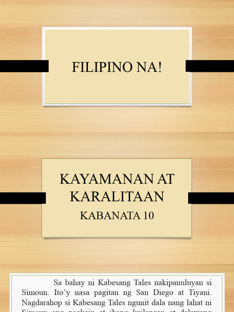 Kayamanan at Karalitaan | PDF