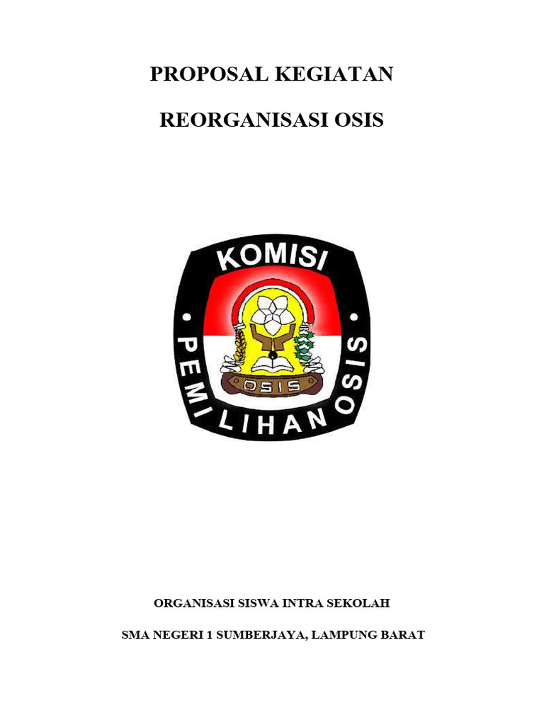 Proposal Reorganisasi Osis | PDF