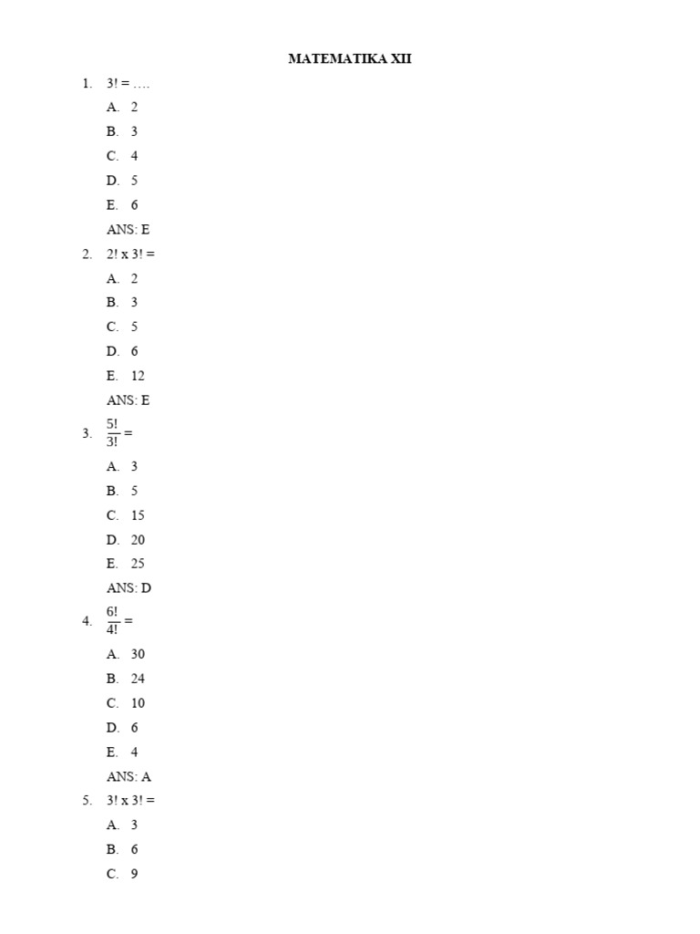 Matematika Xii | PDF